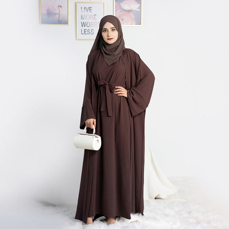 Muslim Abaya Dress Set | Islamic Arab Women 2-4 Pieces Abaya Sets ...