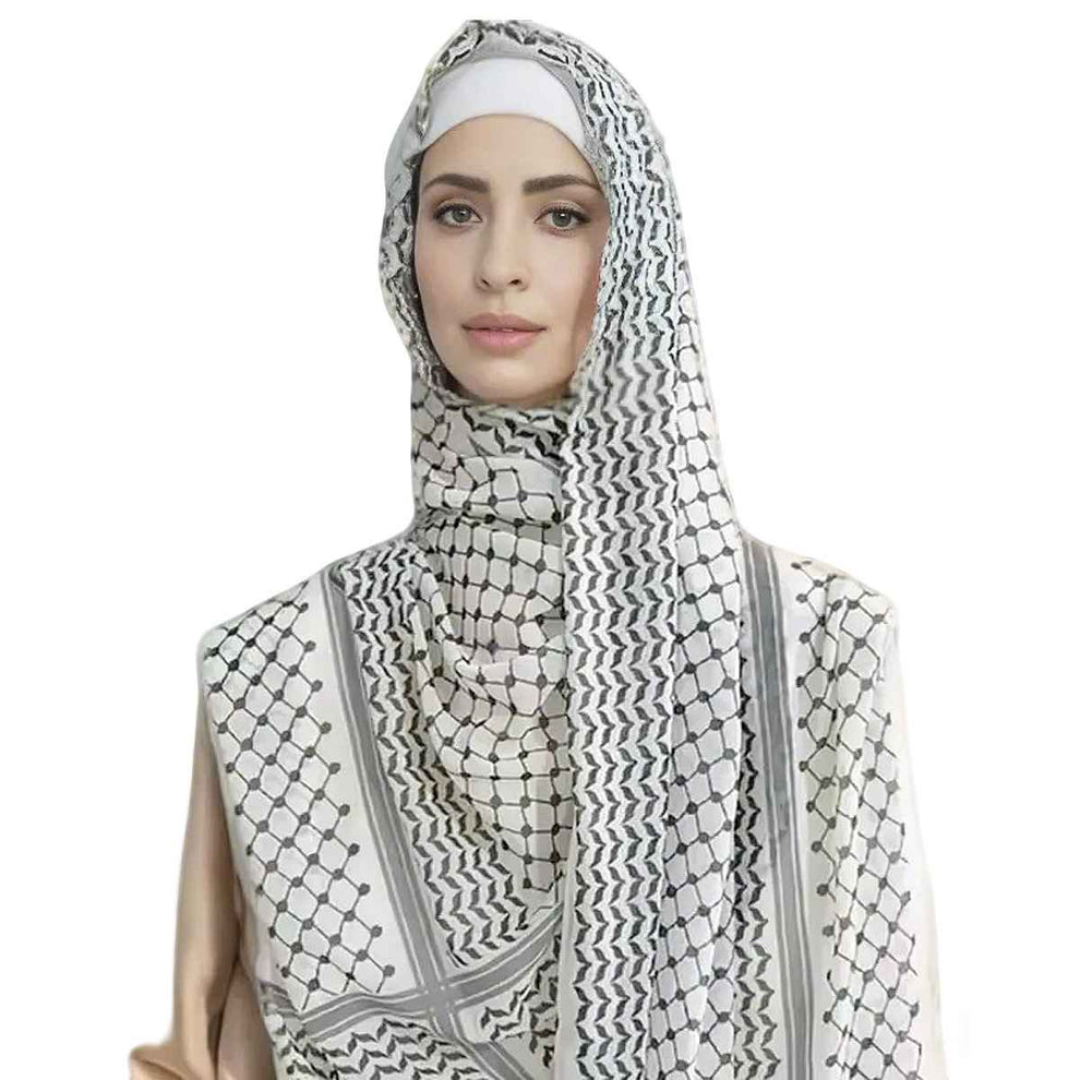 20 Colors Options Chiffon Women Keffiyeh Palestine Hijab Kuffiyeh Pale ...