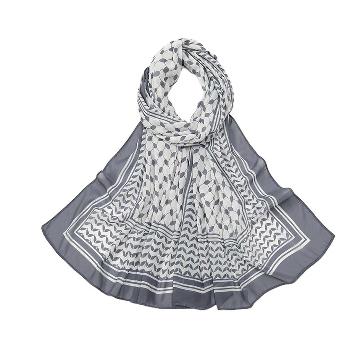 Palestinian Keffiyeh Shemagh Hijab Scarf, Muslim Women Kuffiyeh Arab H ...