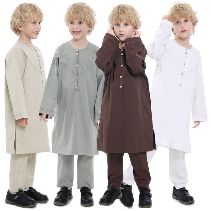 Muslim Children's Clothing | Muslim Boy Thobes And Girl Abaya Dresses ...