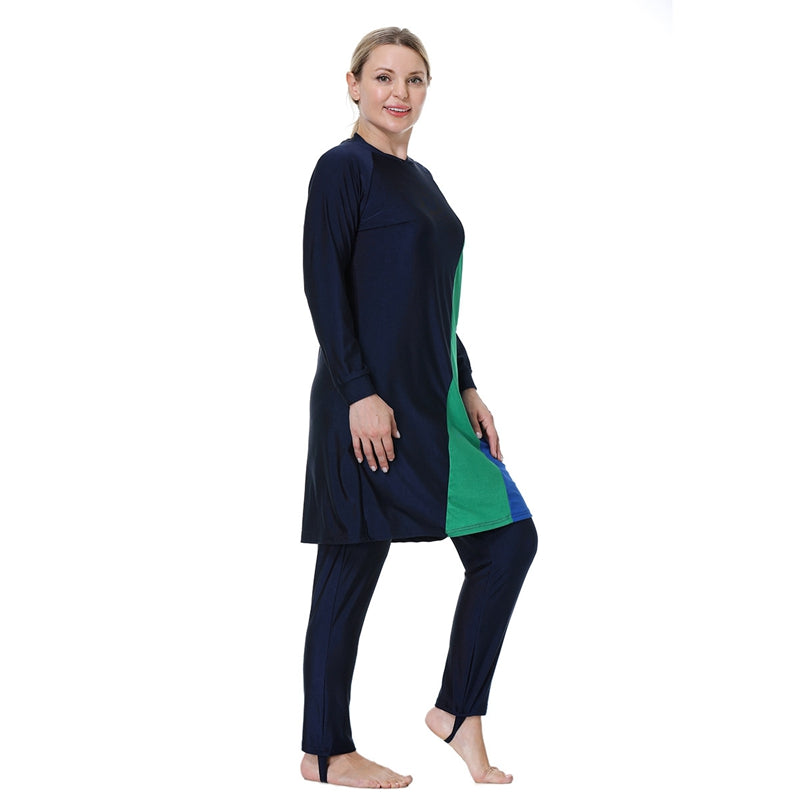 3XL-8XL Plus Size 3 Pieces Set Muslim Women Burkinis Swimwear Islamic ...