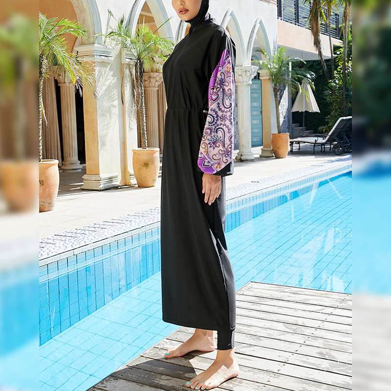 Arab Muslim Women Bathing Suits 3 Pieces Sets Halal Swimwear Islamic S ...