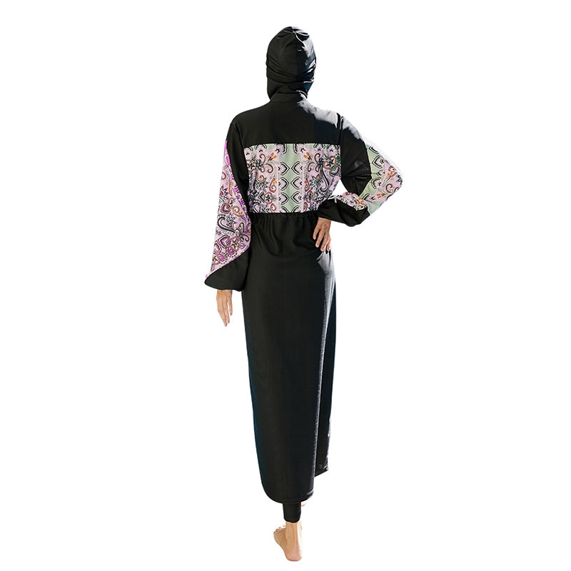Arab Muslim Women Bathing Suits 3 Pieces Sets Halal Swimwear Islamic S ...
